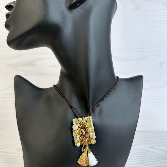 Jewelry | New Handmade Escapulario Virgen De Guadalupe With Tassel ...